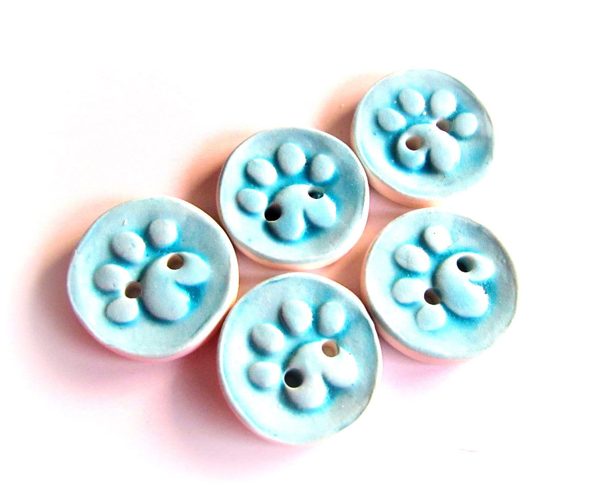 Paw Print Buttons – Ginger Mint Collection
