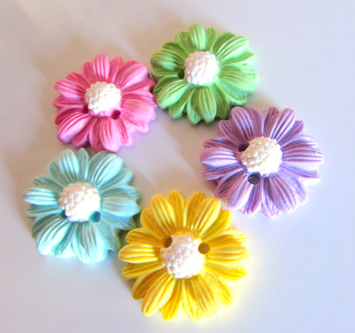 Daisy Buttons - Rainbow – Ginger Mint Collection